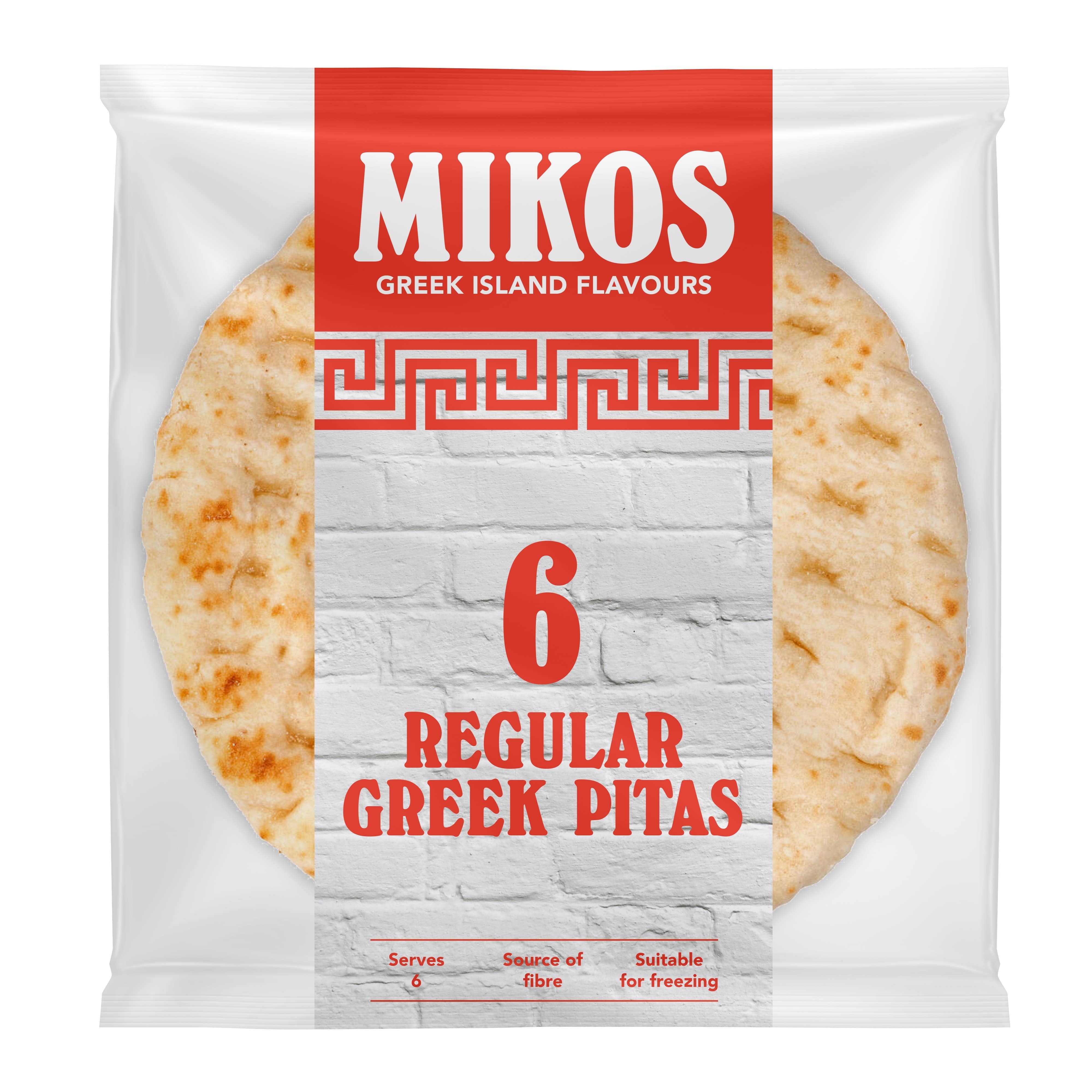 Greek Pitas - Regular (Pack of 6) 16cm – MIKOS